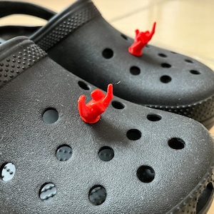 Middle Finger for Croc With Many Color Selection - Etsy