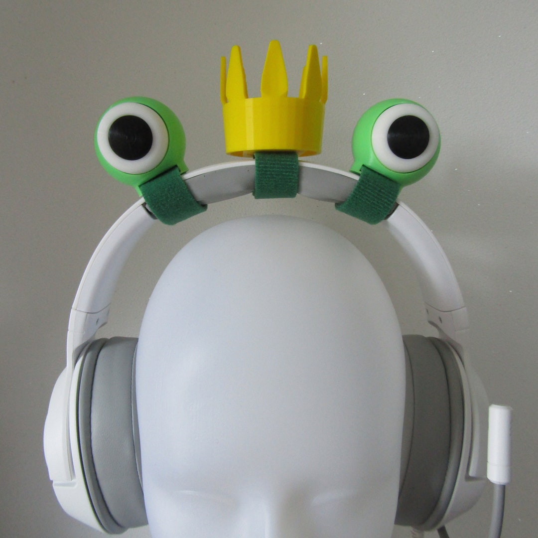 King Frog Eyes for Headphones / Headset for Game Fun Streaming Anime ...