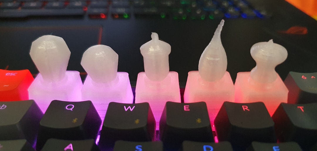 Custom Keycaps Mechanical Keyboard Lamp Transparant Profiles 3D Printed ...