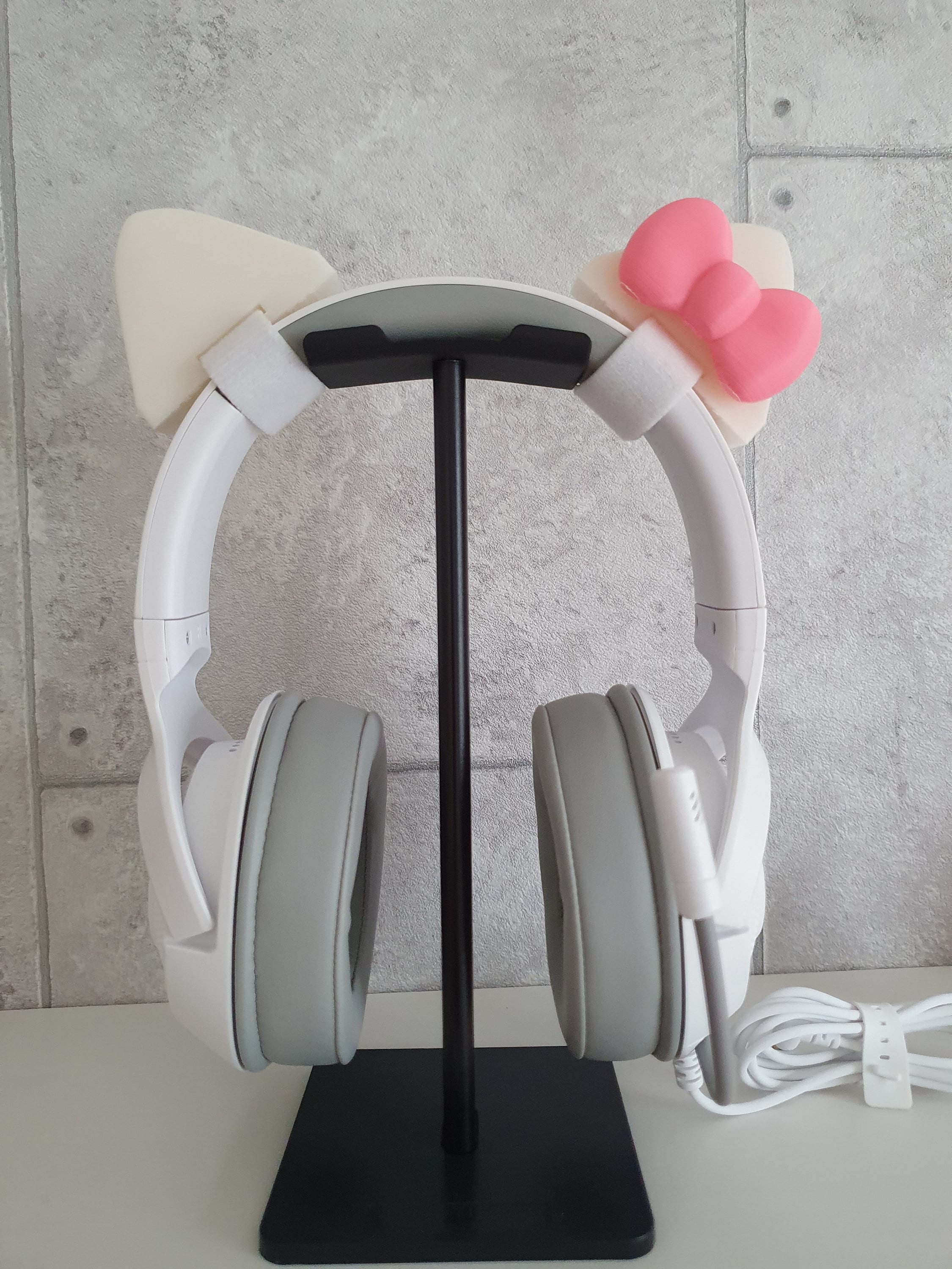 Kitten Ears With Ribbon for Headphones / Headset for Streaming - Etsy