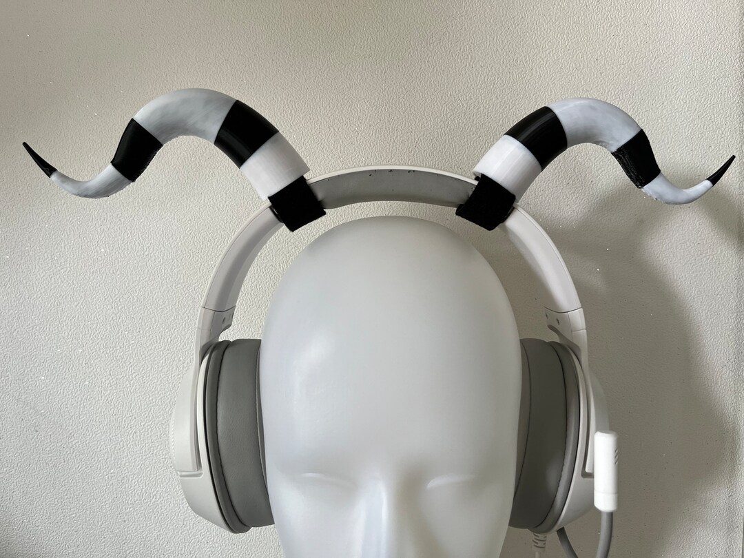 Two Colors Horn Side Sideways for Headphones / Headset for Streaming ...