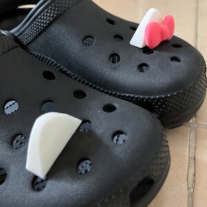 Kitten Ears With Ribbon Charms for Croc With Many Color Selection - Etsy