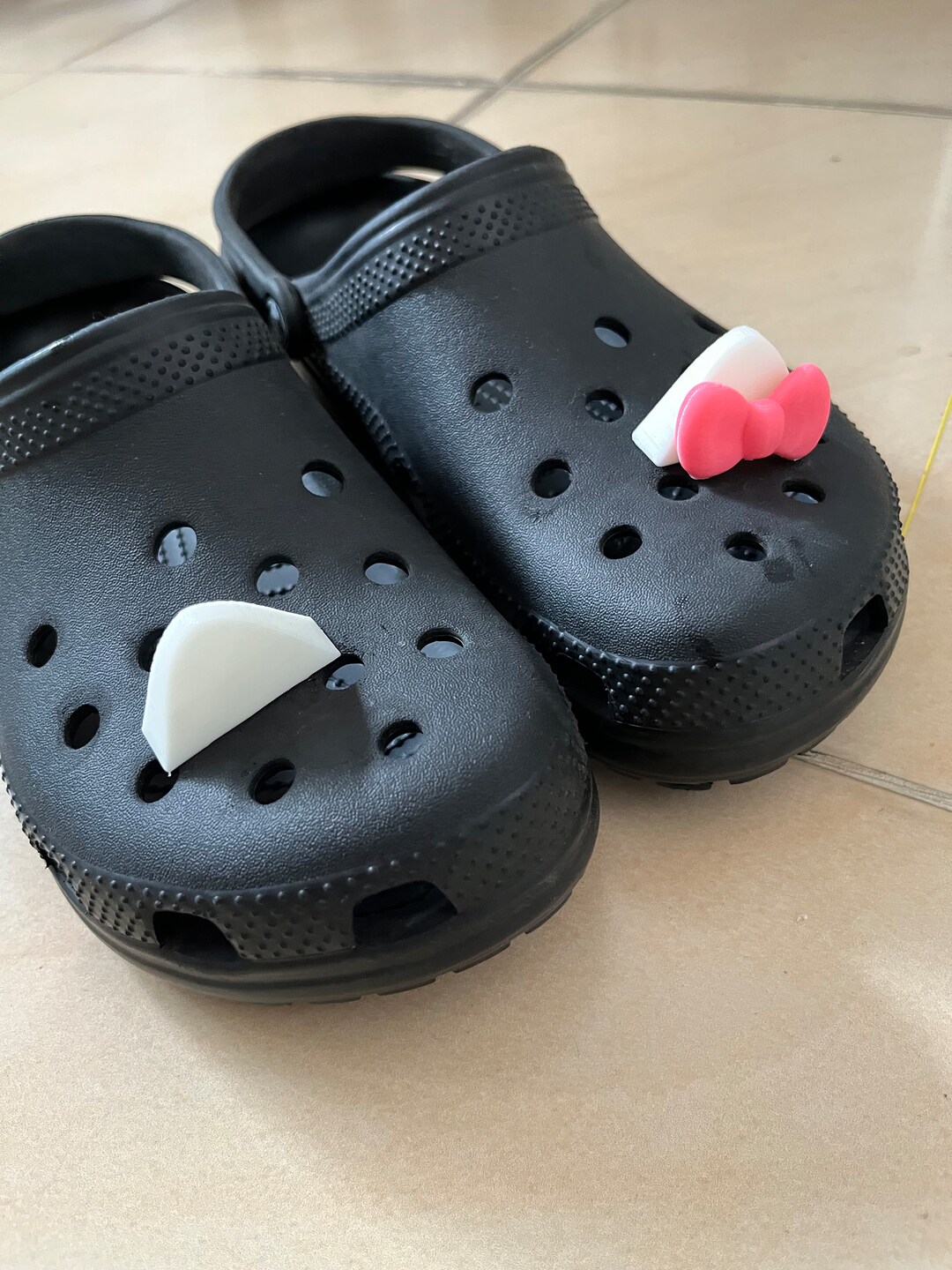 Kitten Ears With Ribbon Charms for Croc With Many Color Selection - Etsy