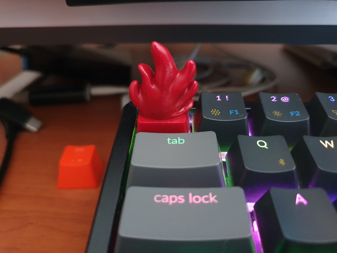 Red Flame, Fire Keycaps 3D Printed - Etsy