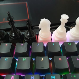 Chess Keycaps Mechanical Keyboard 3D Printed ( Pawn, Horse, Bishop ...