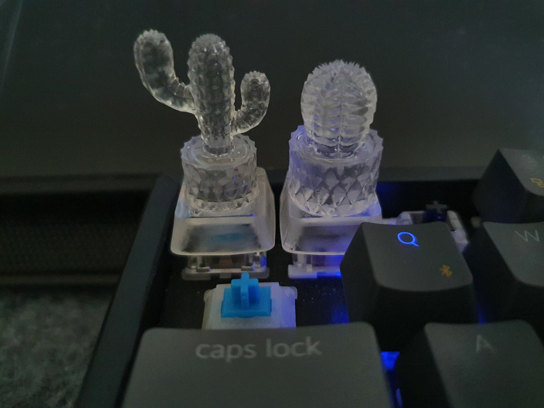 Clear Cactus Mechanical Keycaps 3D Printed - Etsy
