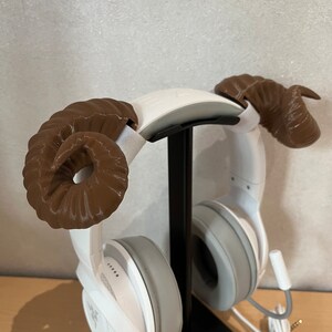 Ram Horn for Headphones / Headset for Game Fun Streaming Anime Cosplay ...