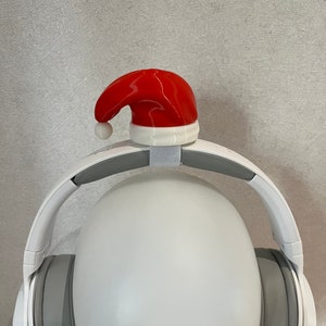 Santa Hat for Headphones / Headset for Game Fun Streaming Anime Cosplay ...
