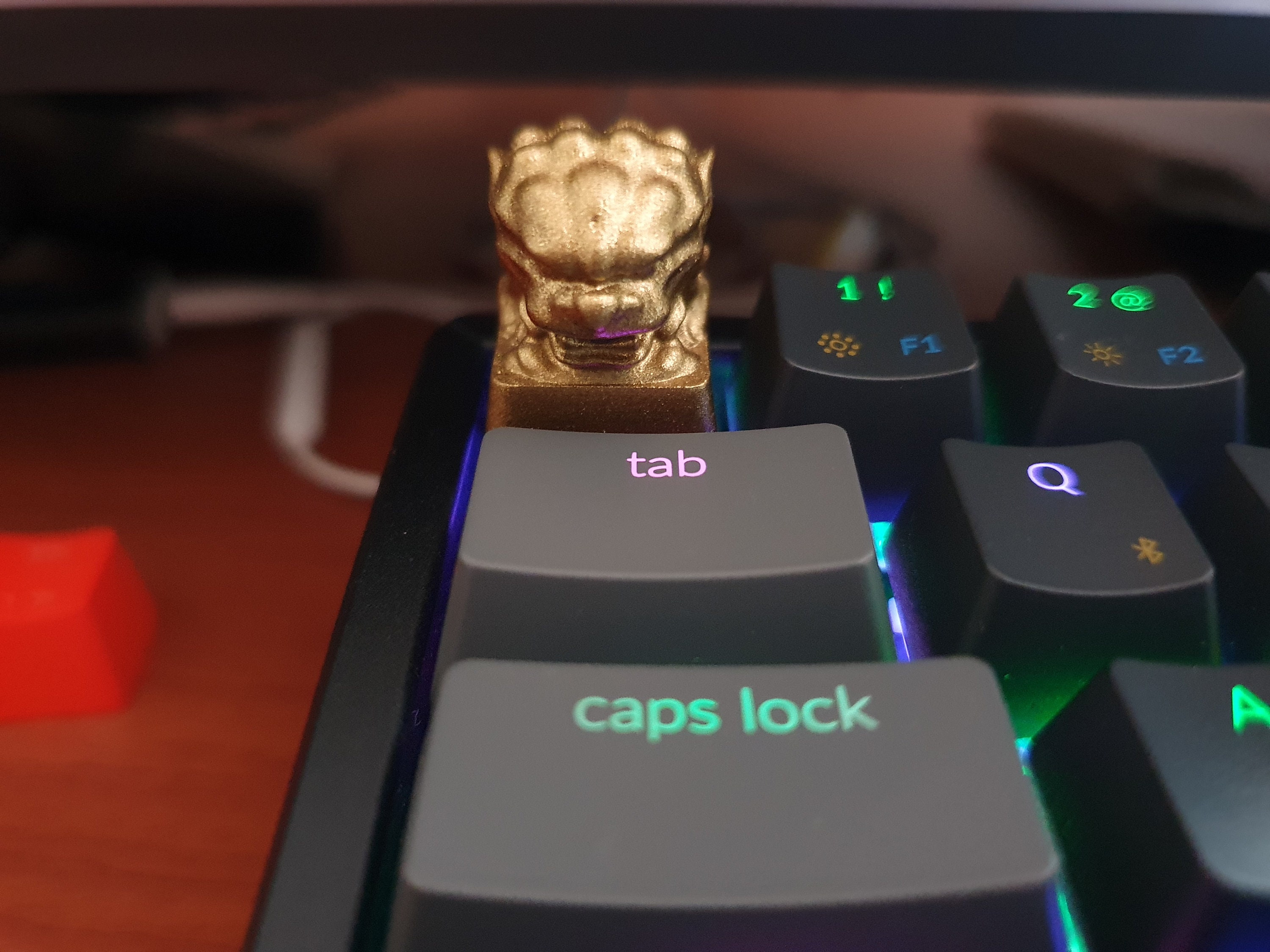 Chinese Gold and Lion Keycaps 3D Printed | Etsy