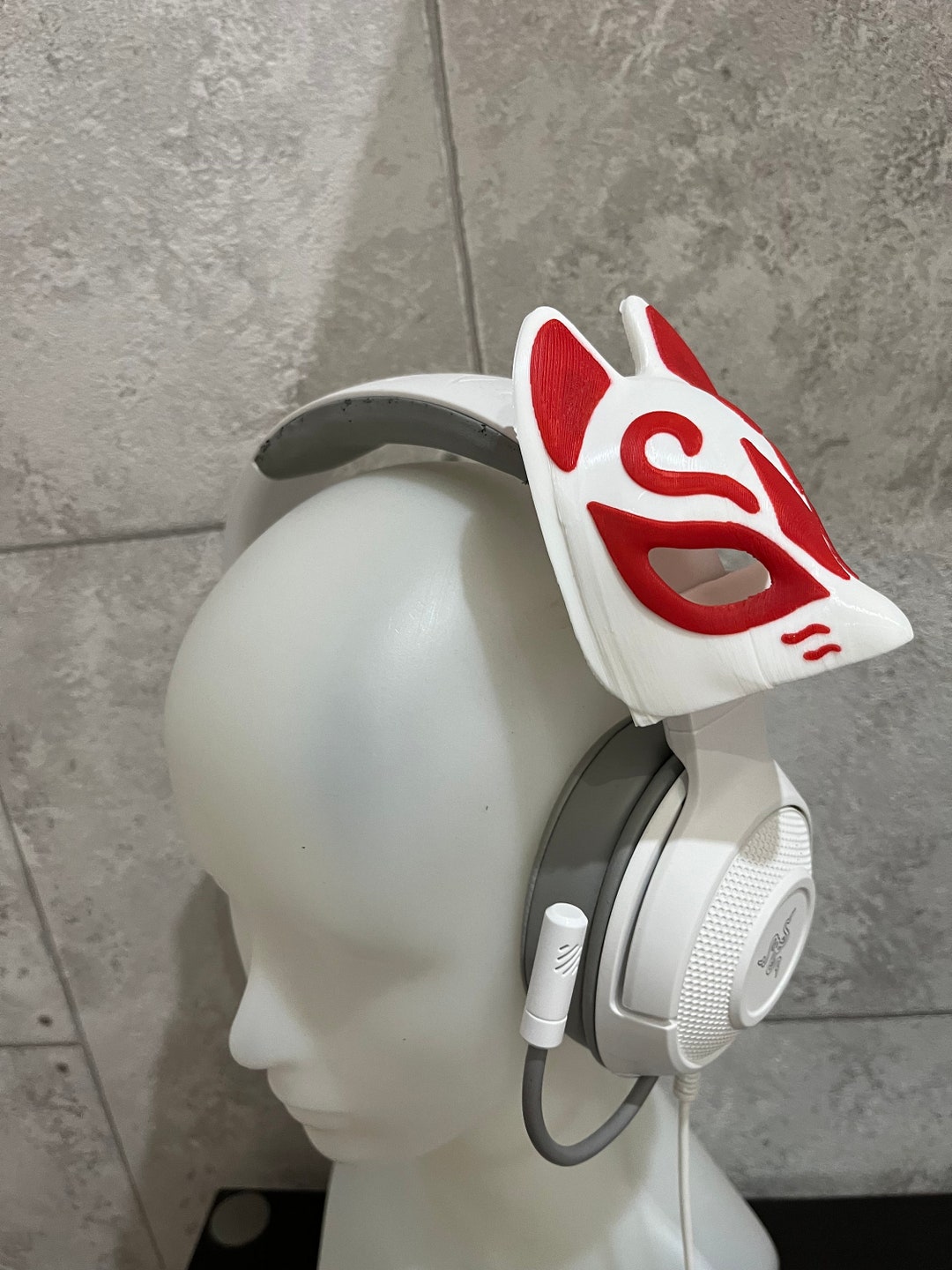 Fox Mask for Headphones / Headset for Streaming Anime Cosplay - Etsy