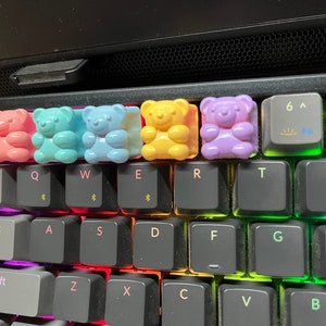 Pastel Gummy Bear Mechanical Keycaps 3D Printed - Etsy
