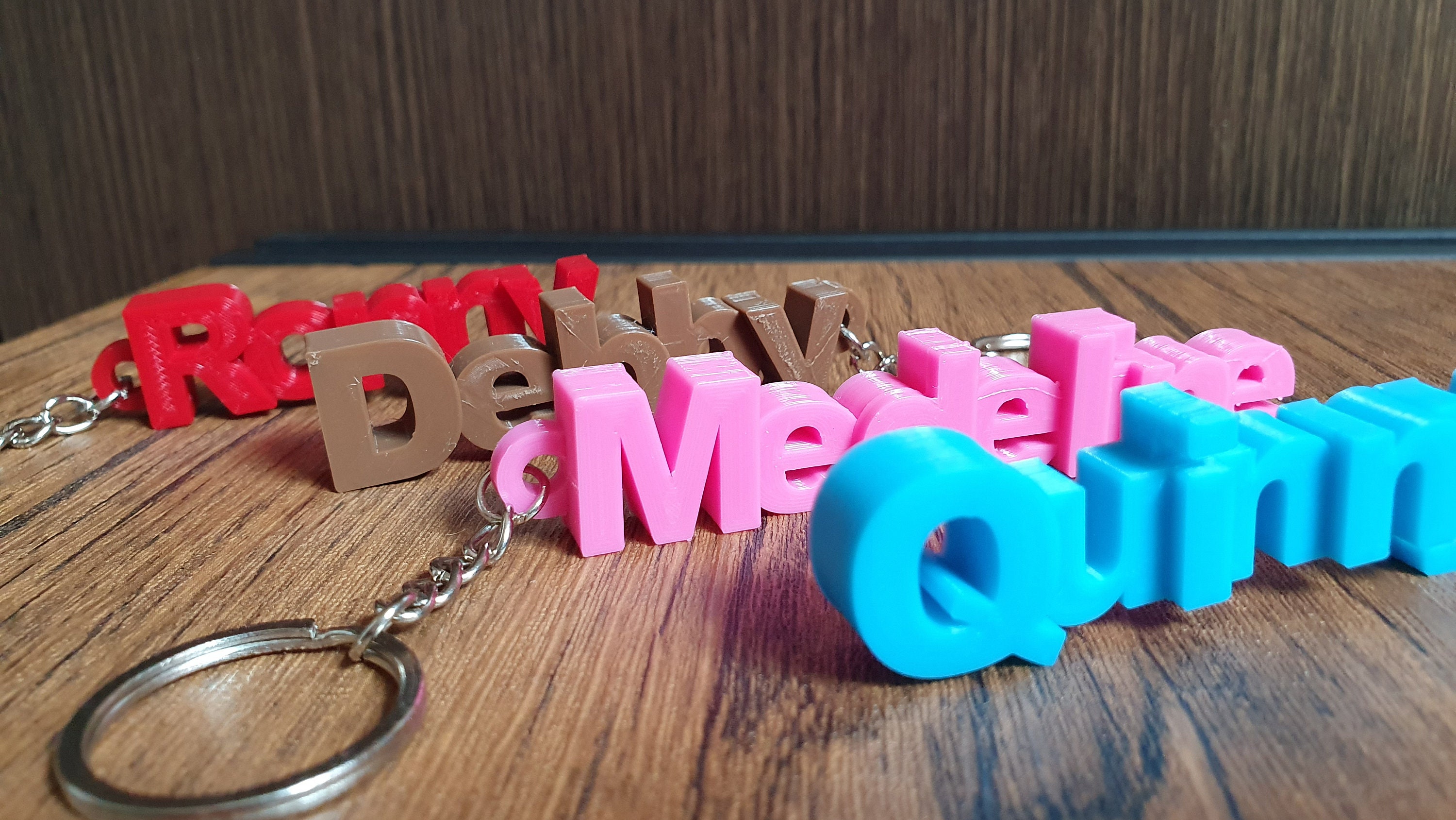 Unique Personalized Keyring 3D Printed Custom Name and - Etsy