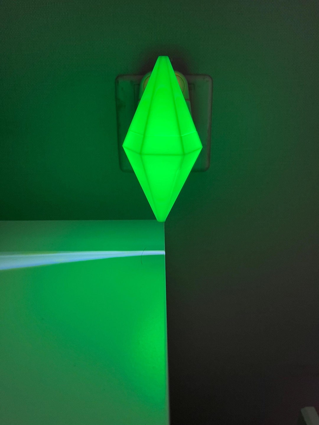 Plumbob Diamond Lamp USB Wall Night Light Plug 3D Print - Etsy