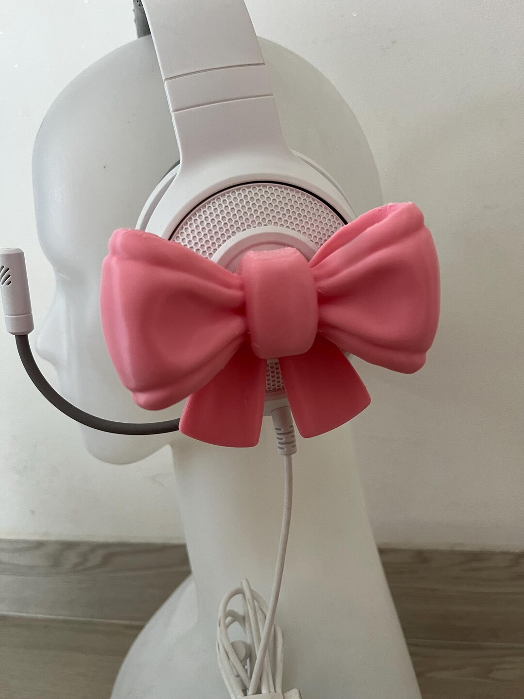 Pair of Bows Flat Side for Headphones / Headset for Streaming Anime ...