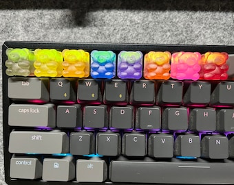 Pastel Gummy Bear Mechanical Keycaps 3D Printed | Etsy