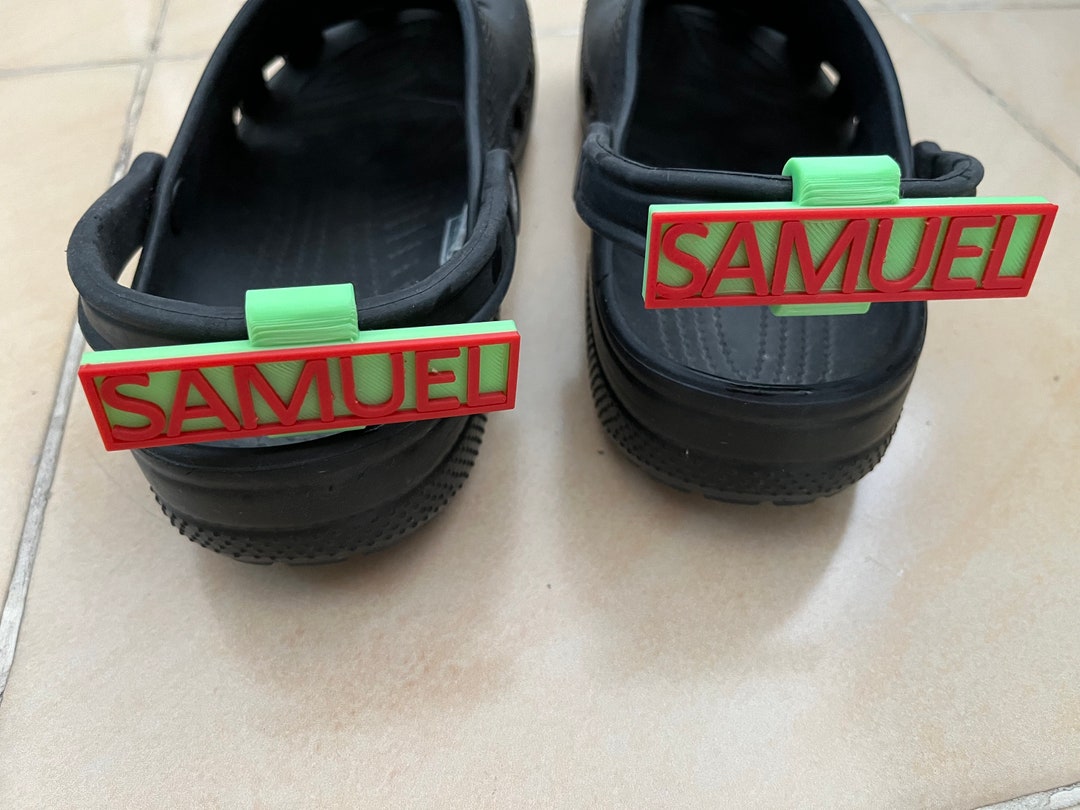 Name Tag 3d Printed for Croc With Many Color Selection - Etsy