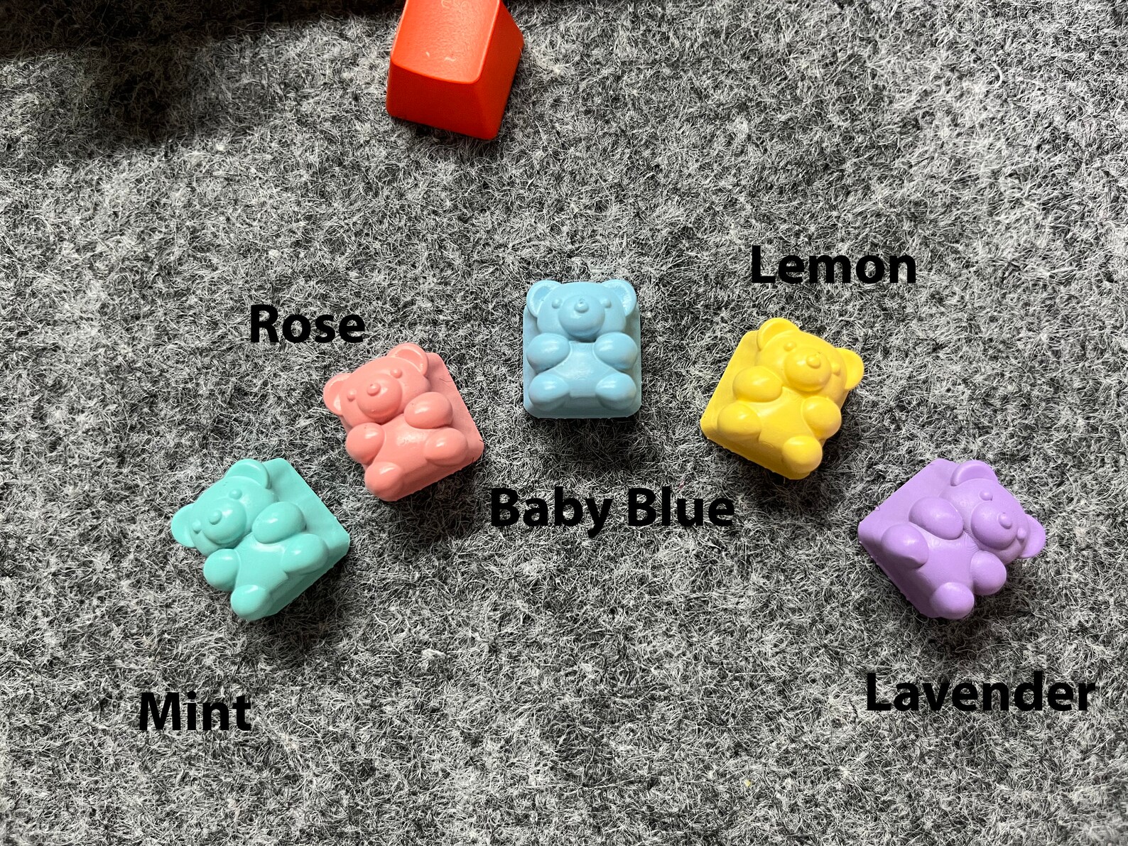 Pastel Gummy Bear Mechanical Keycaps 3D Printed - Etsy