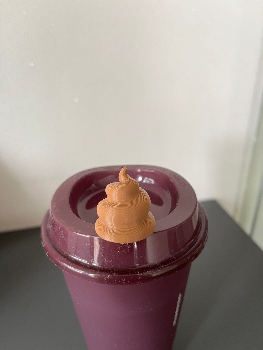 Poop 3D Printed Hot Drink Stopper Reusable Cup - Etsy