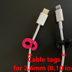 Cable Clip Name Tag 3D Printed, Custom Name and Personalized Name for ...