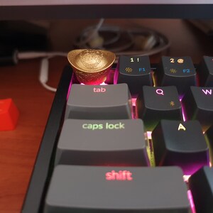 Chinese Gold and Lion Keycaps 3D Printed - Etsy