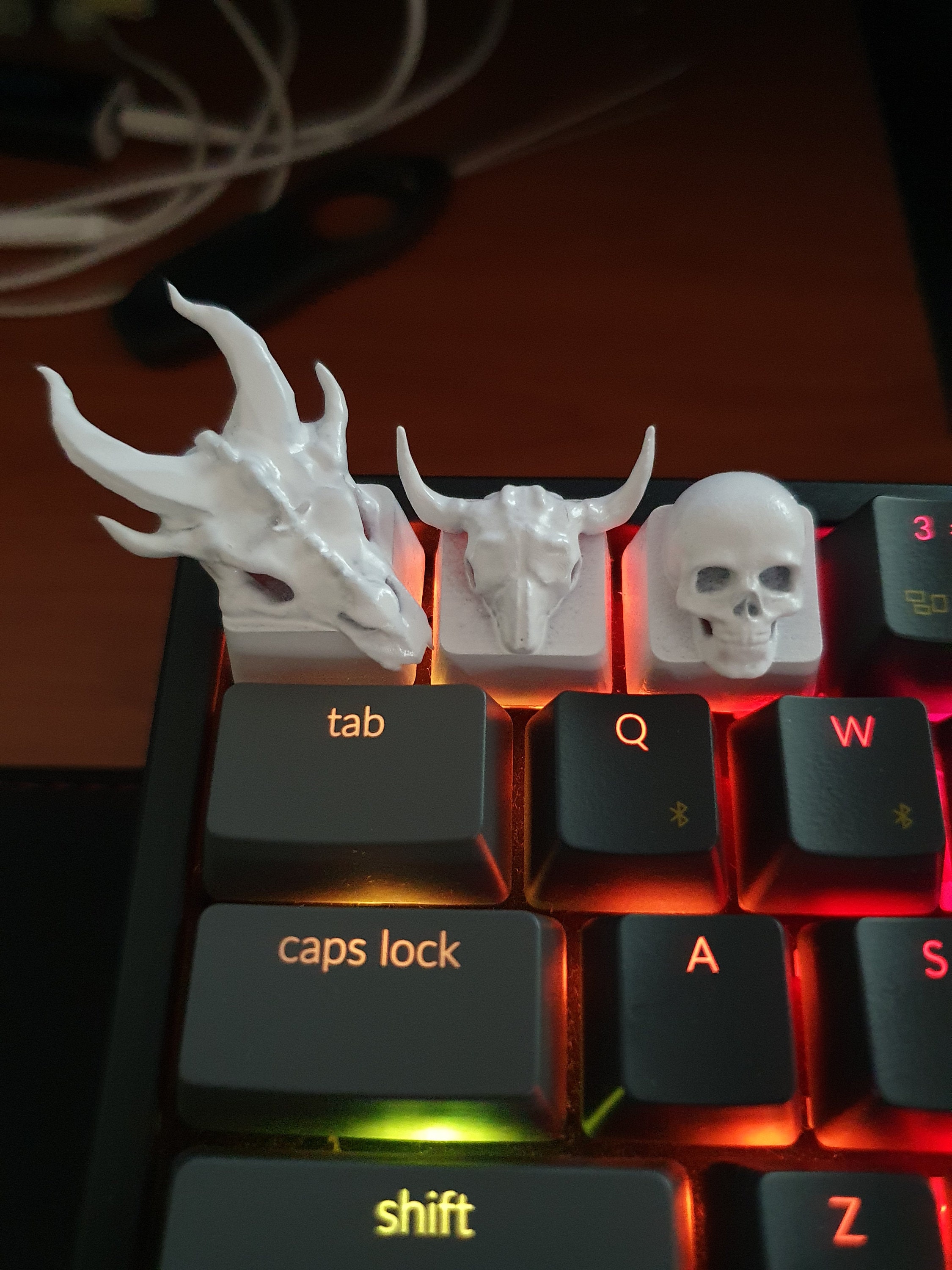 Skull Artisan Keycaps 3D Printed - Etsy UK