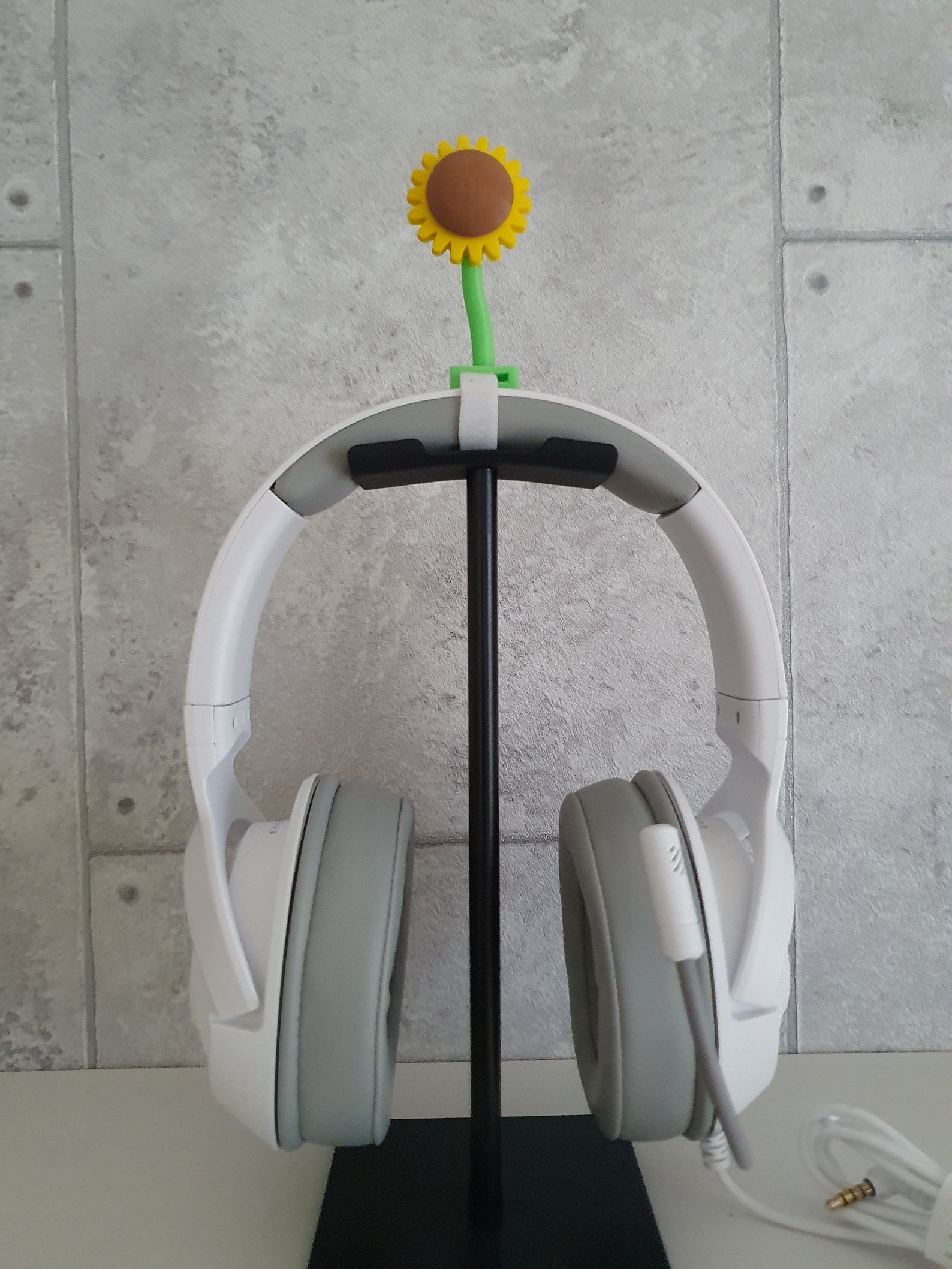 Sunflower With Pot for Headphones / Headset for Streaming - Etsy