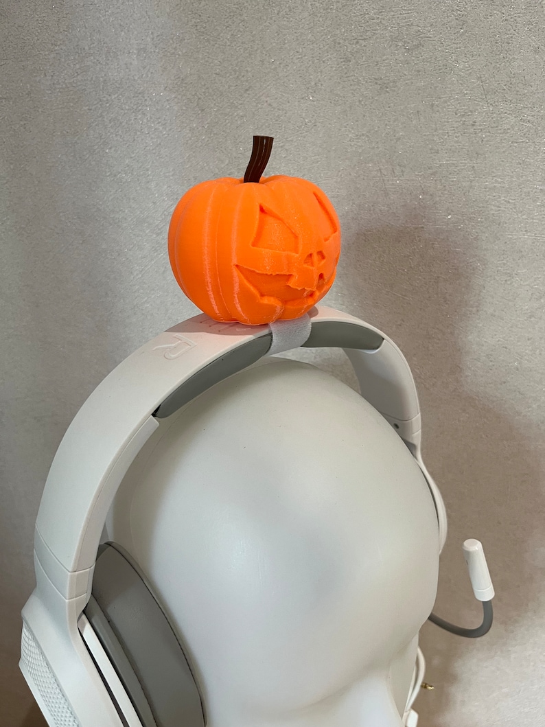 Pumpkin for Headphones / Headset for Game Fun Streaming Anime Cosplay ...