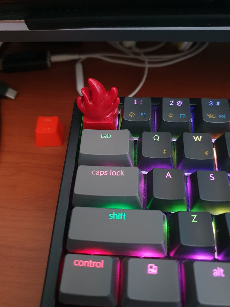 Red Flame, Fire Keycaps 3D Printed - Etsy