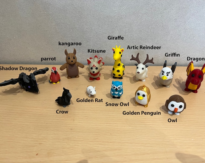 Adopt Me Pets Figures Hawk,fallow Deer,woodpecker,woodland Egg,red ...