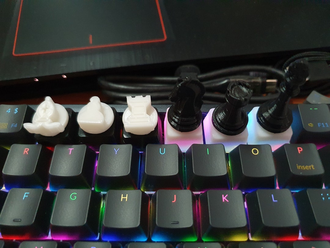Chess Keycaps Mechanical Keyboard 3D Printed ( Pawn, Horse, Bishop ...