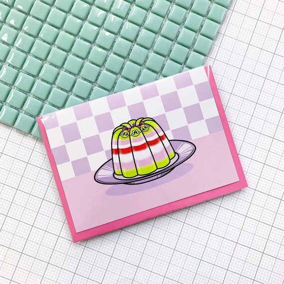 Jelly on a Plate Birthday Card | Etsy
