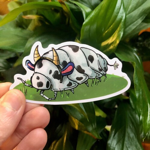 Dairy Cow Isopod Sticker - Etsy