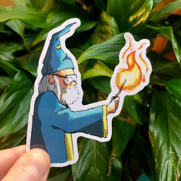 Funny Wizard Sticker - Etsy