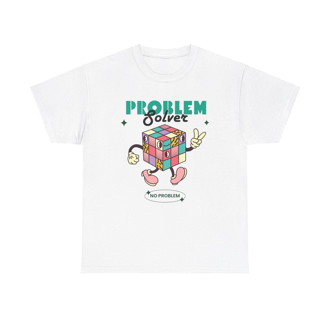 Problem Solver Retro Cartoon T-shirt Funny Quirky T-shirt Vintage Style ...