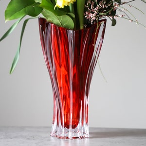 Vase 12 Flower Crystal Vase Home Decor Centerpiece | Etsy