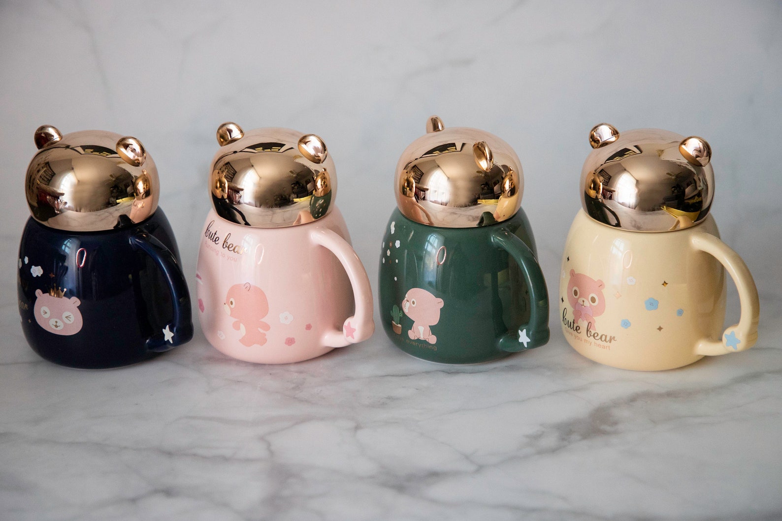 Kids Ceramic Tea Mug Blue Ceramic Cup Coffee Cup With Lead - Etsy