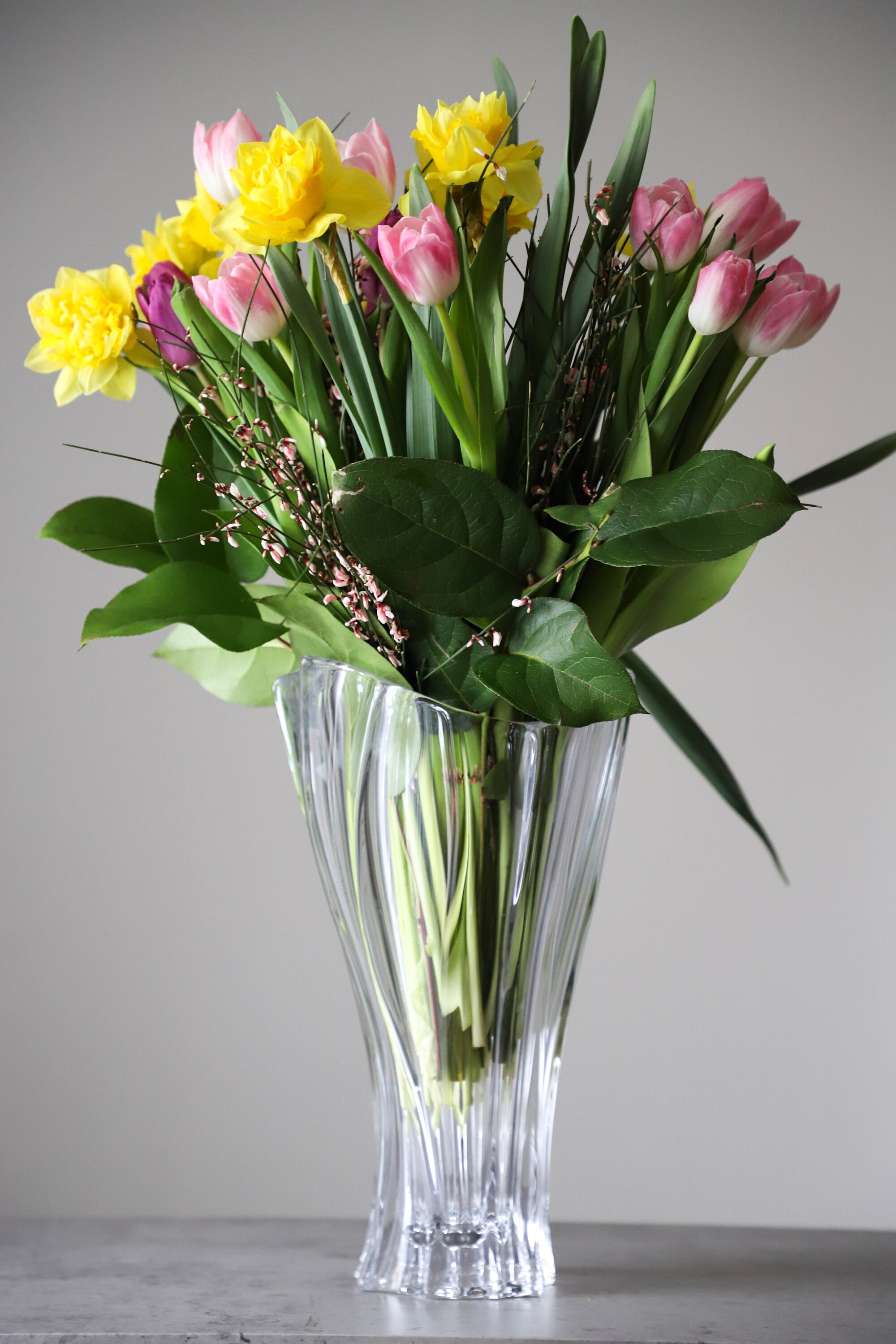 Vase Flower 12 Crystal Glass bohemia Crystal Home - Etsy