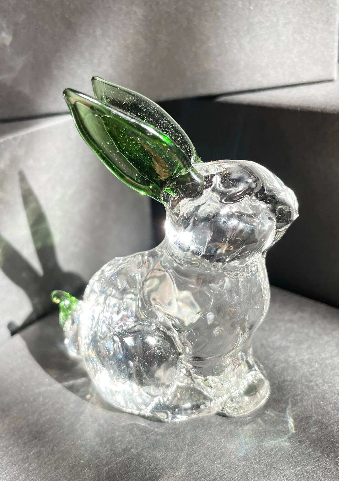 Crystal Glass Rabbit Figurine, Sun Catcher, Home Decor, Crystal ...