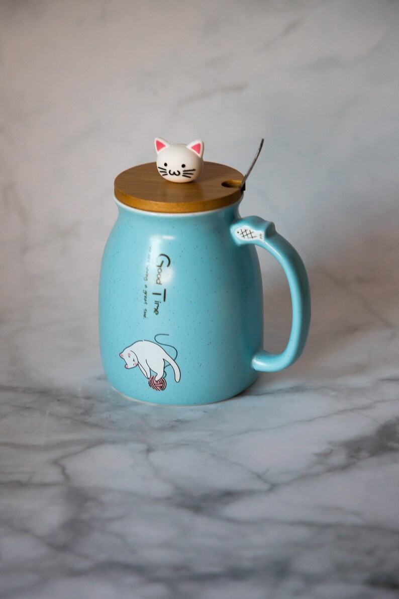 Ceramic Coffee Tea Mug Blue Ceramic Cup Coffee Cup With Lead - Etsy