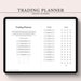 LIGHT | Undated Digital Stock Trading Planner | Trading Log ...