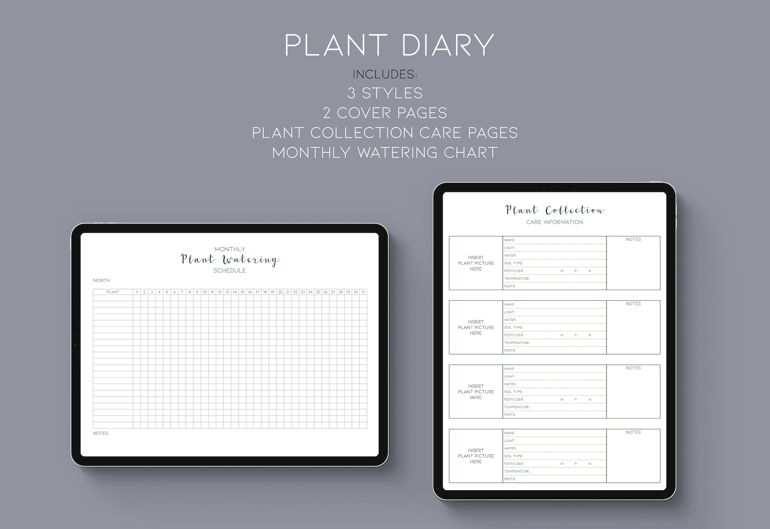 Houseplant Journal Diary Plant Collection Tracker Garden - Etsy