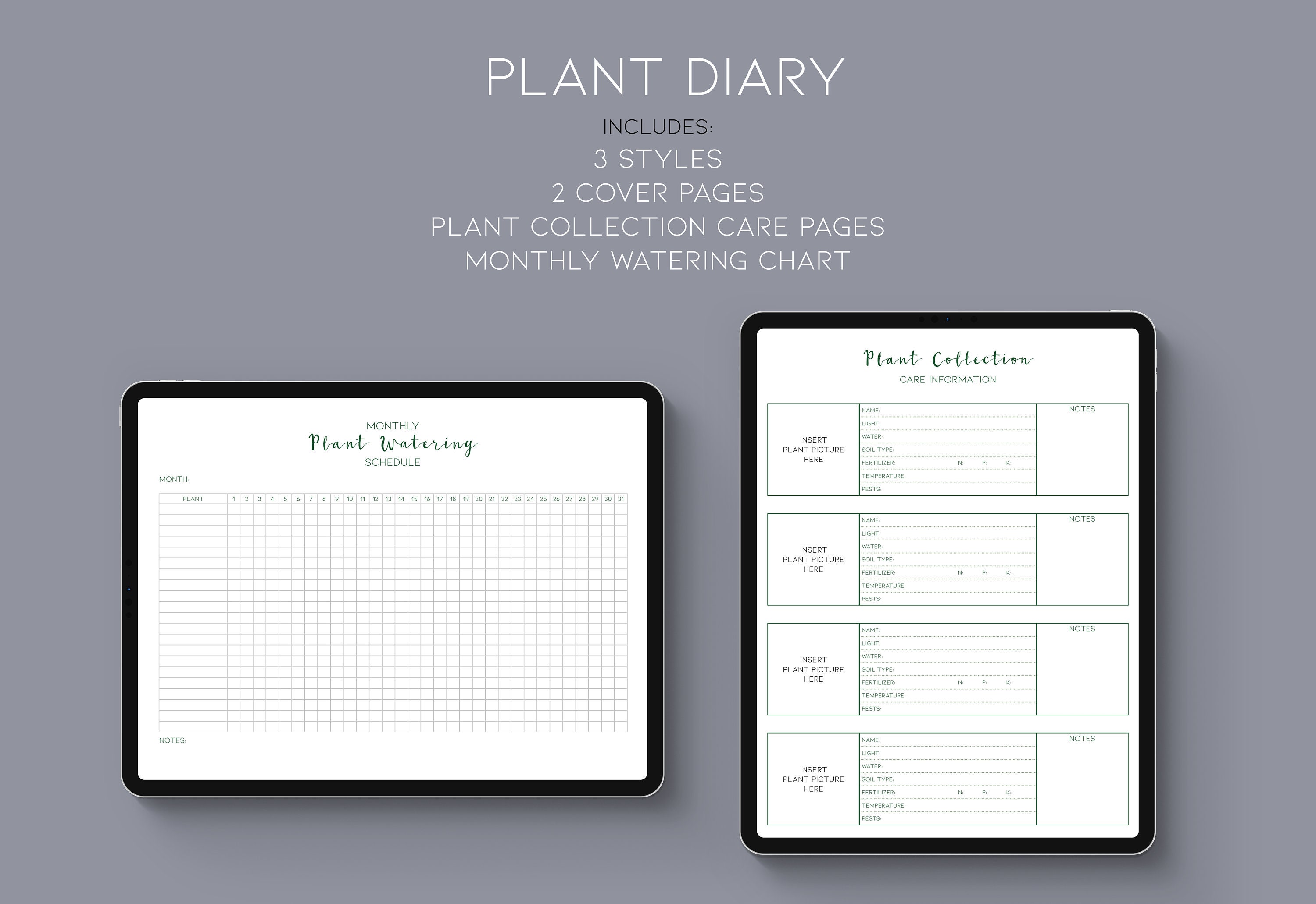 Houseplant Journal Diary | Plant Collection Tracker | Garden Planner ...
