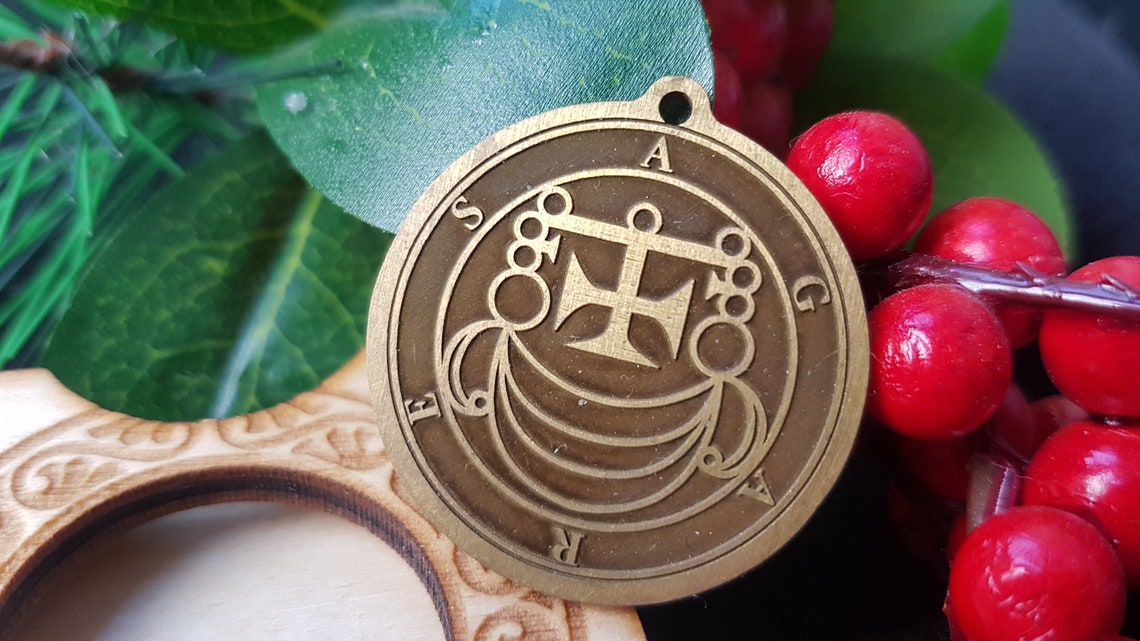 Sigil of Halphas Seal Necklace Ars Goetia Goetic Demon | Etsy