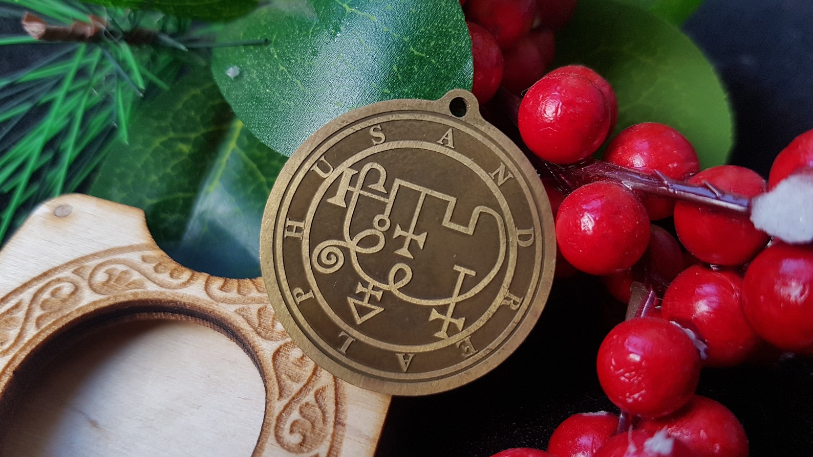 Seal of Samigina Necklace // Ars Goetia Demon Sigil // Lesser | Etsy