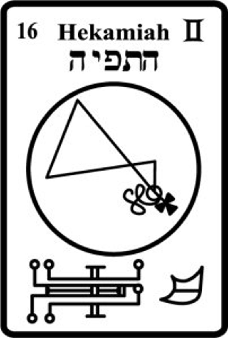 Talisman Seal of the Angel Hakamiah Protection amulet | Etsy