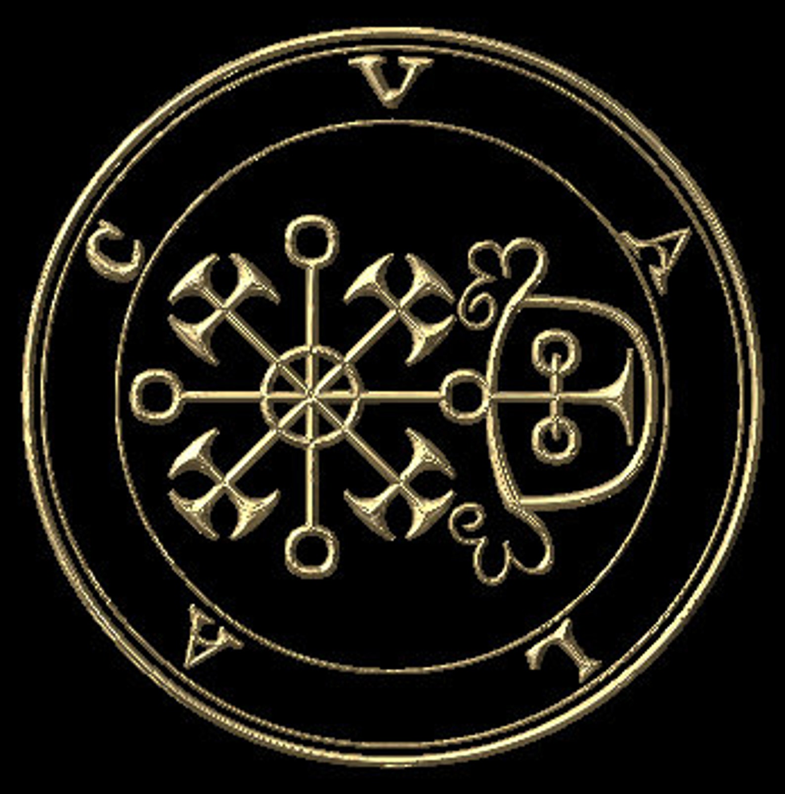 Sigil Mighty President Valac Lesser Key of Solomon Seal | Etsy