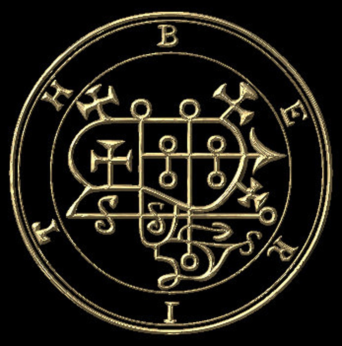 Sigil Berith Pendant goetia demon Unisex pendant Personalized | Etsy