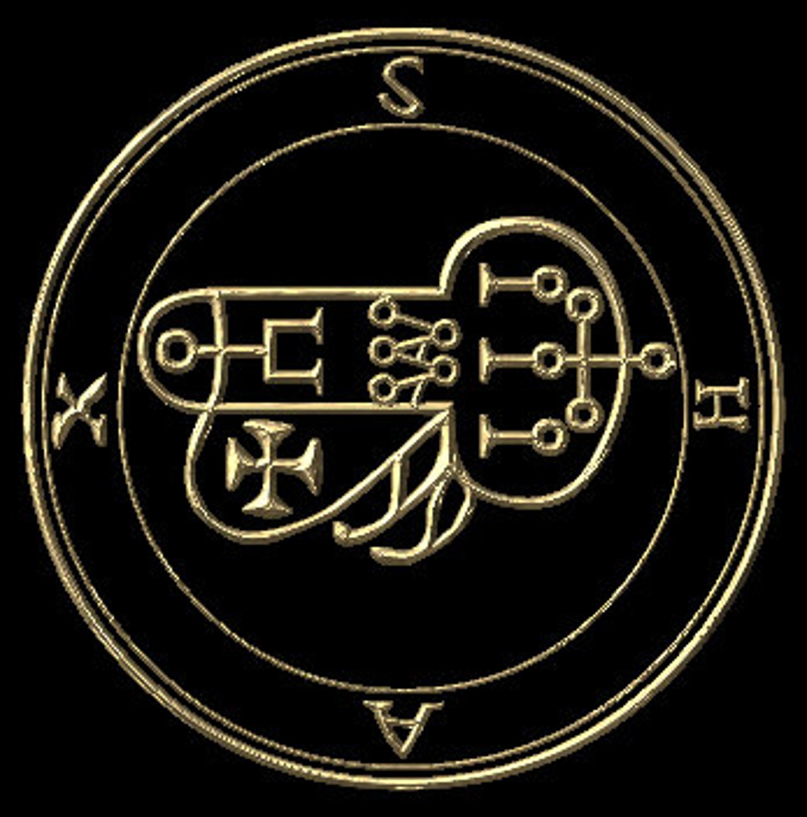 Seal of Shax Ars Goetia Demon Sigil Lesser Key of Solomon | Etsy
