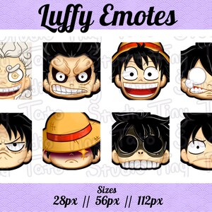 Luffy Emotes Static Set - Etsy