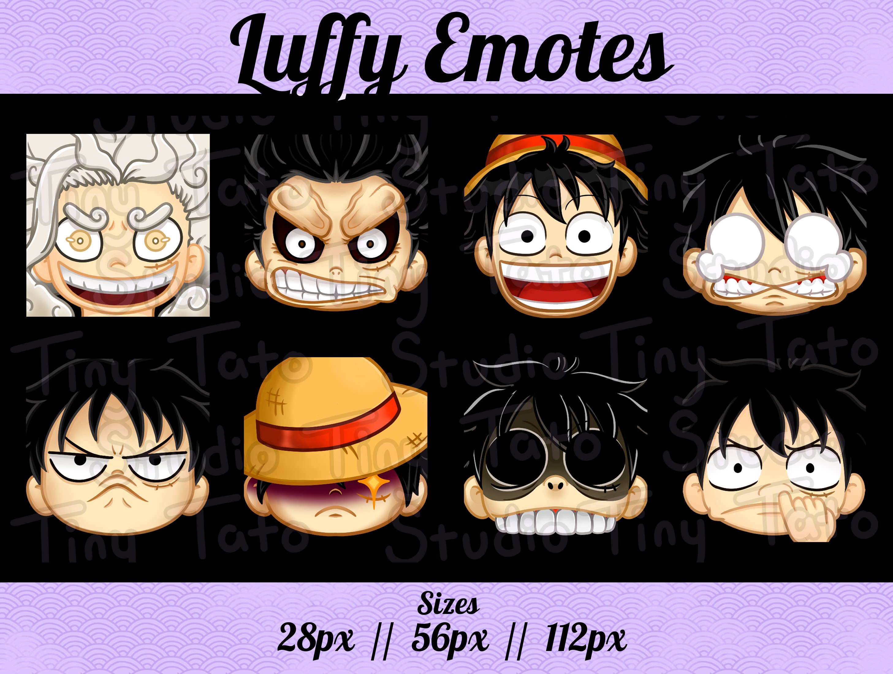 Luffy Emotes Complete Set - Etsy Australia